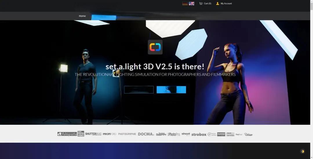 三维影棚布光模拟软件set.a.light 3D STUDIO 2.5.9支持win和mac